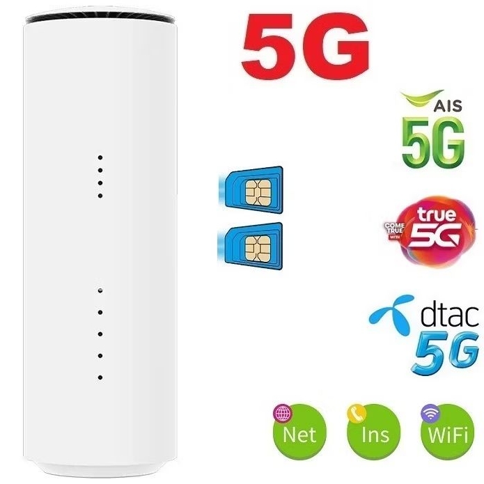 5G Router 2 SIM 5G เราเตอร์ใส่ซิม รองรับ 5G 4G 3G AIS,DTAC,TRUE,NT NO.300624 | Shopee Thailand