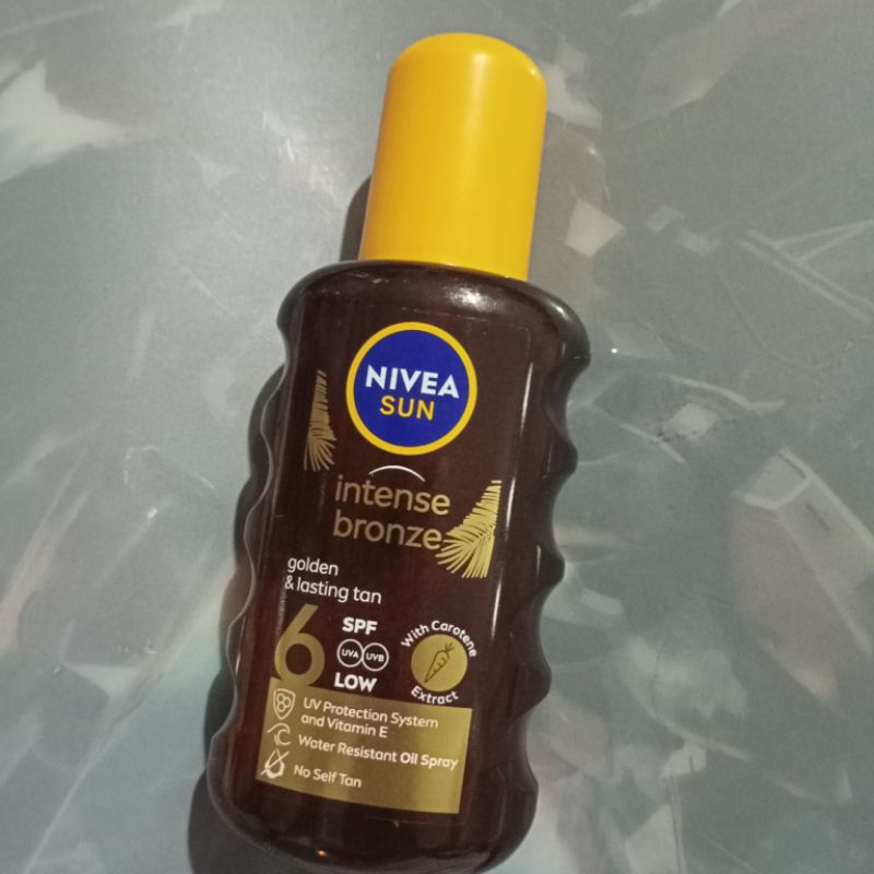 ออยล์อาบแดด นีเวีย บรอนเซอร์ Nivea sun bronzer Bronzage intense Tanning ...
