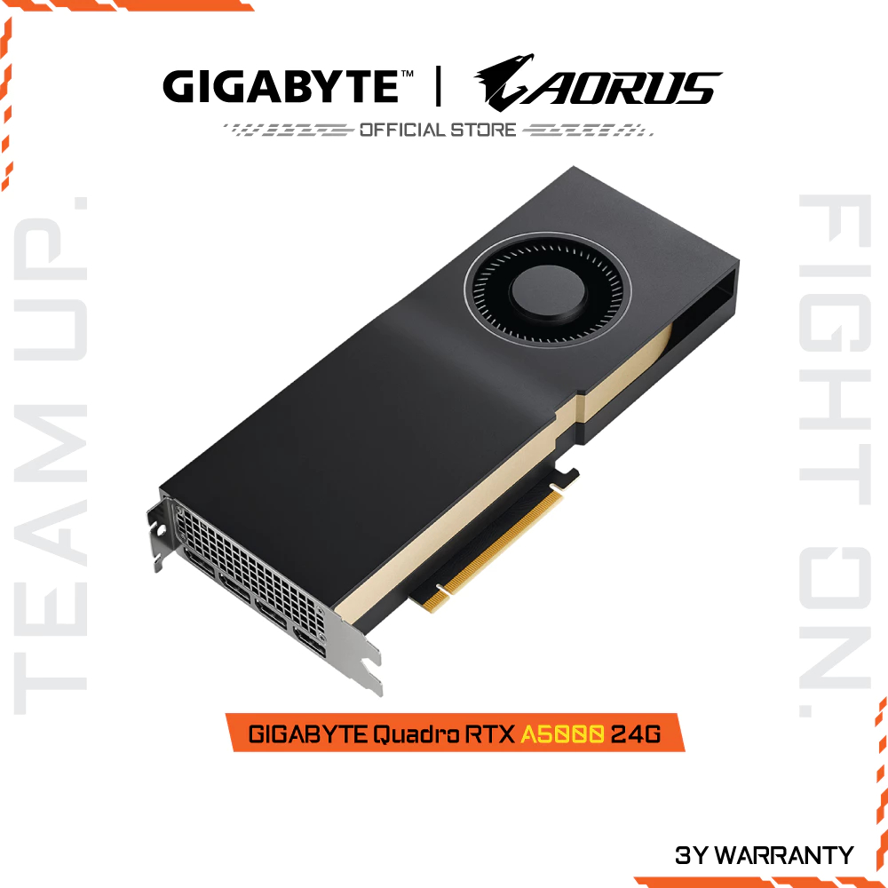 GIGABYTE NVIDIA Quadro RTX 5000 24G (VGA Card) RTX A5000-NV-REV1.0 ...