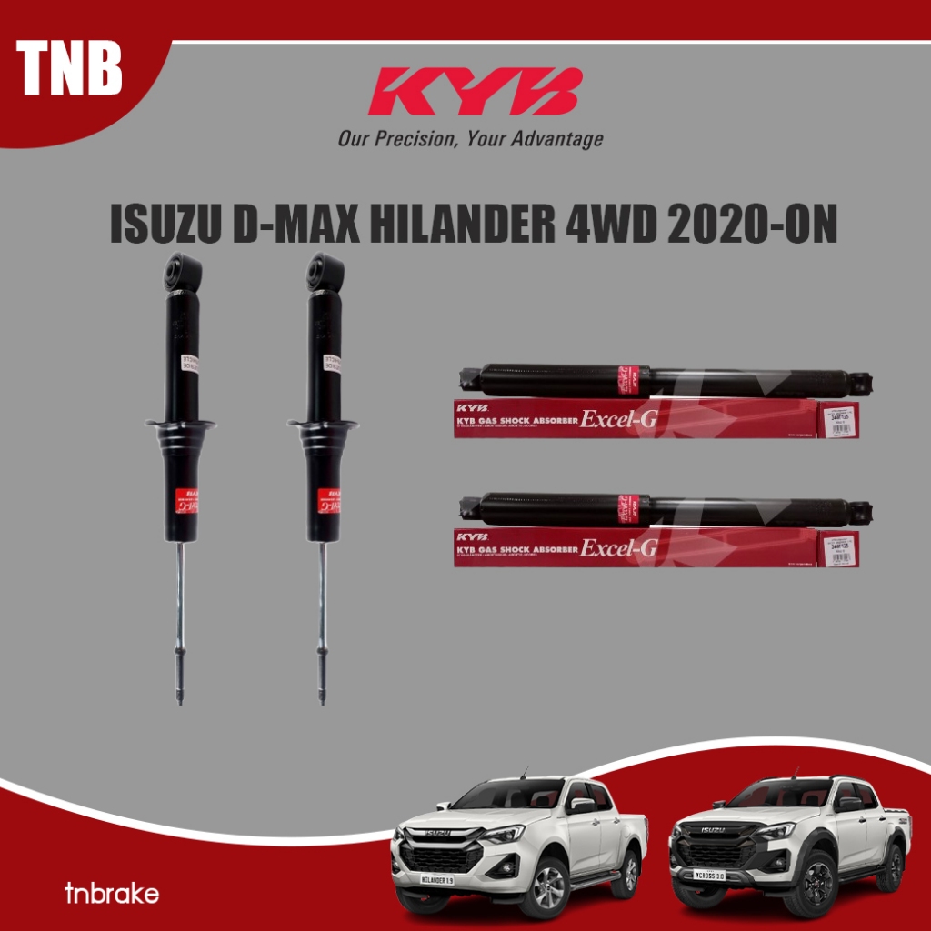 KYB excel-g โช๊คอัพ Isuzu dmax 4wd hilander อิซูซุ ดีแมกซ์ 4x4 (4x2 ยกสูง) ไฮแลนเดอร์ ปี 2002 ...