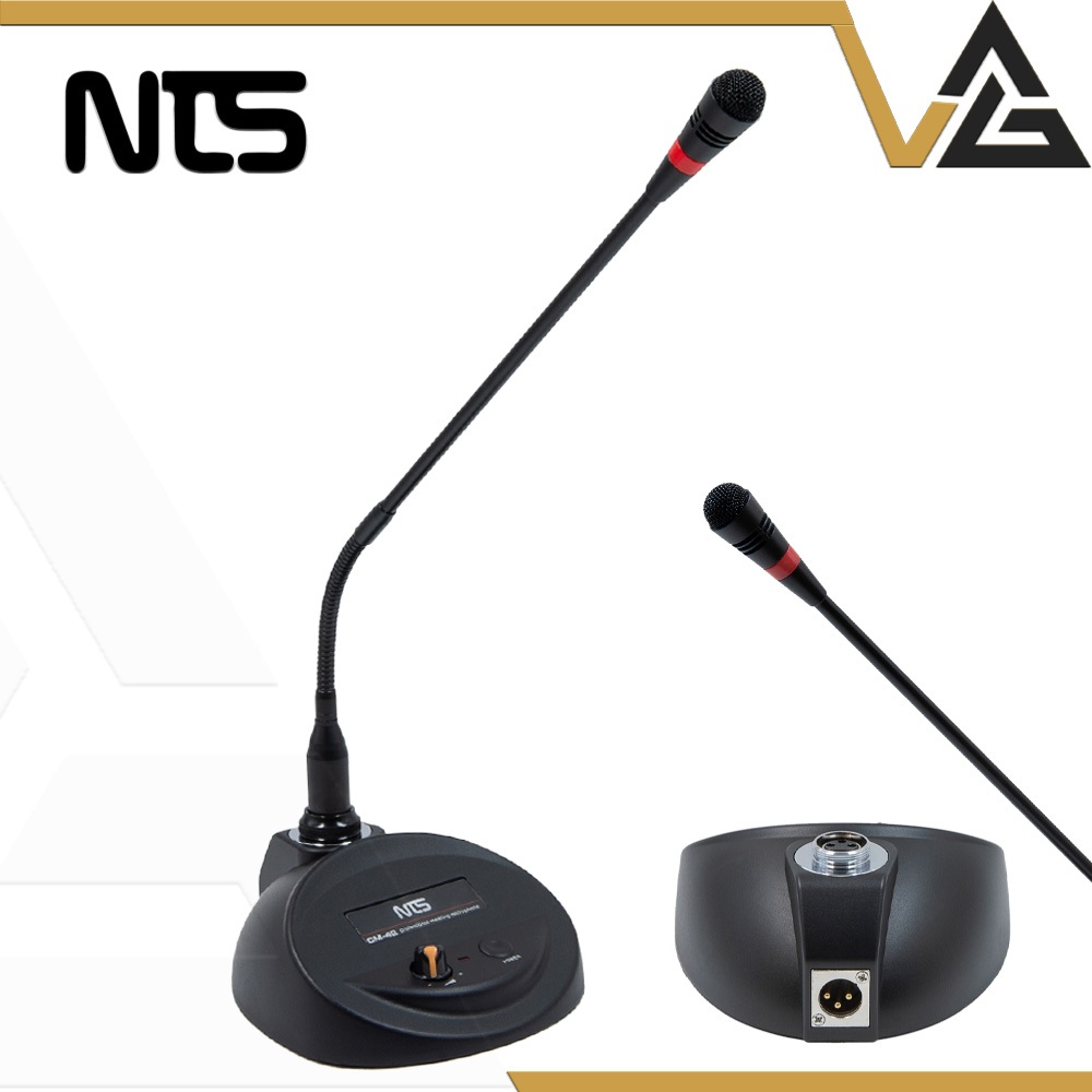 NTS CM-42 ไมค์ประชุมตั้งโต๊ะ ประชาสัมพันธ์ ไมโครโฟน เครื่องเสียง 48V ...
