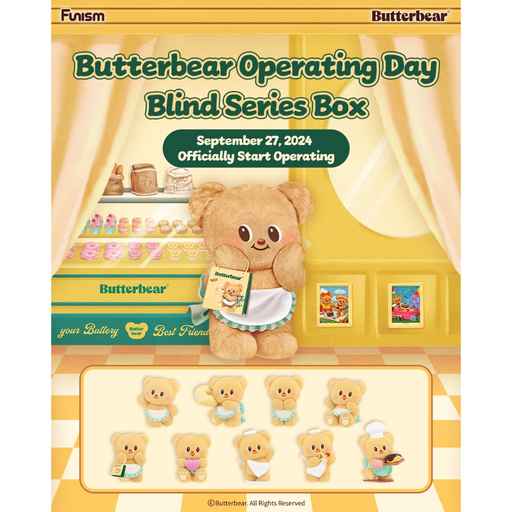 🔥 [อ่านก่อนสั่งทุกครั้ง] ~ Funism : Butterbear Operating Day Series Blind Box 🔥 | Shopee Thailand