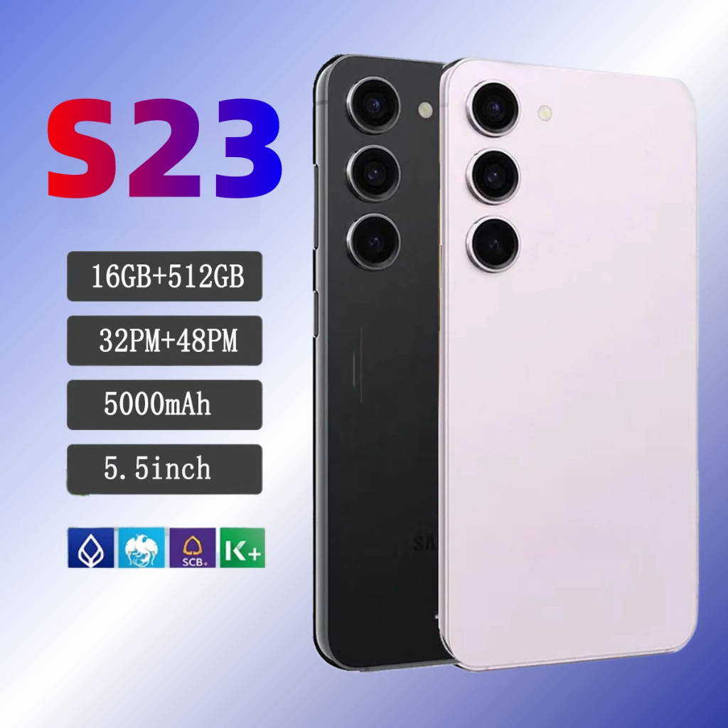 โทรศัพท์S23 5.5นิ้ว รองรับ2ซิม 5G Smartphone สําหรับการโทรเล่นเกมการ ...