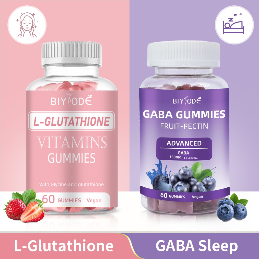BIYODE L-GLUTATHIONE SKIN VITAMINS GABA DEEP SLEEP GUMMIES ปราศจาก ...