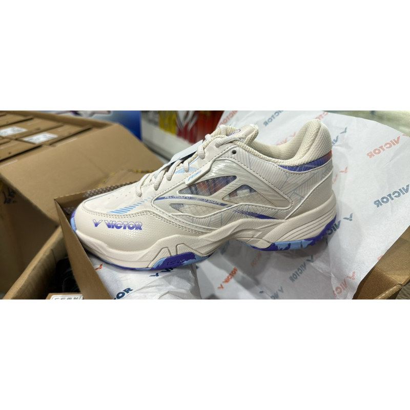 VICTOR A362 AF(White/Blue) VJ(Light Khaki/Light Purple Lris) | Shopee Thailand