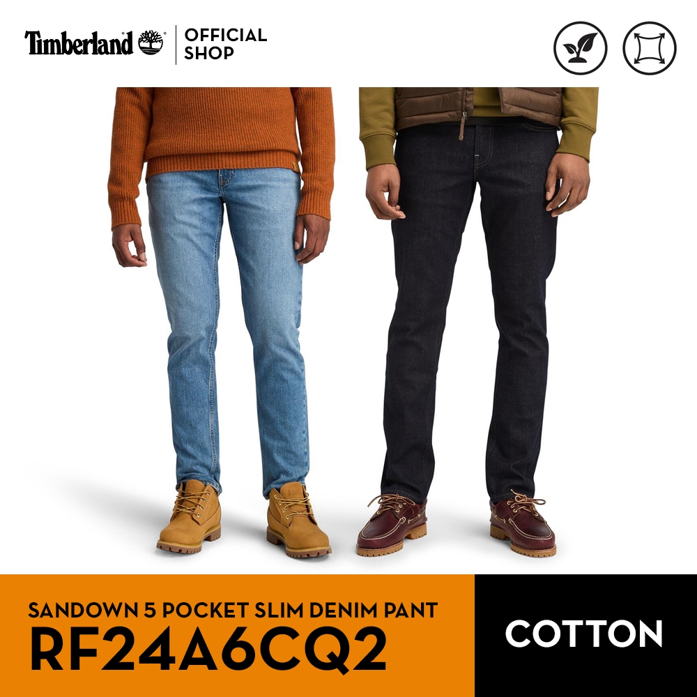 Timberland Men’s Sandown 5-Pocket Slim Denim Pant กางเกงยีนส์ขายาว ...