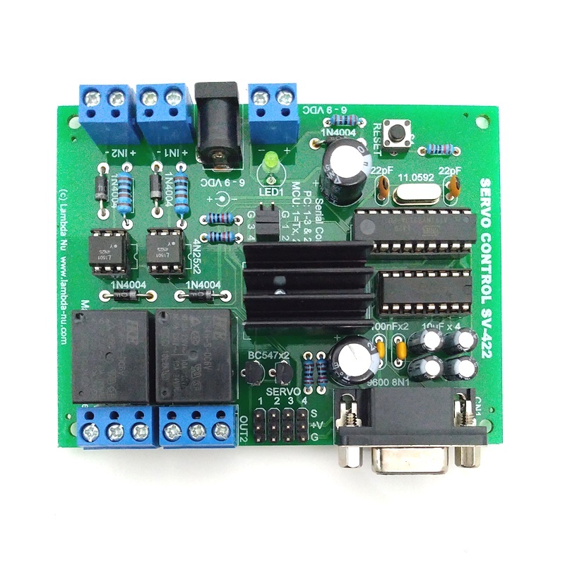 4CH Servo Control SV-422: ควบคุมเซอร์โว 4 ช่อง พร้อม อินพุต/เอ้าต์พุต ...
