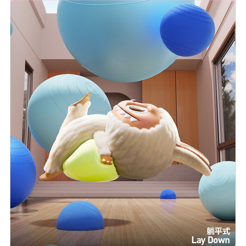 [ของแท้อย่างเป็นทางการ 100%]POP MART ป๊อปมาร์ท Slacky โยคะมอนสเตอร์คอลเ ...