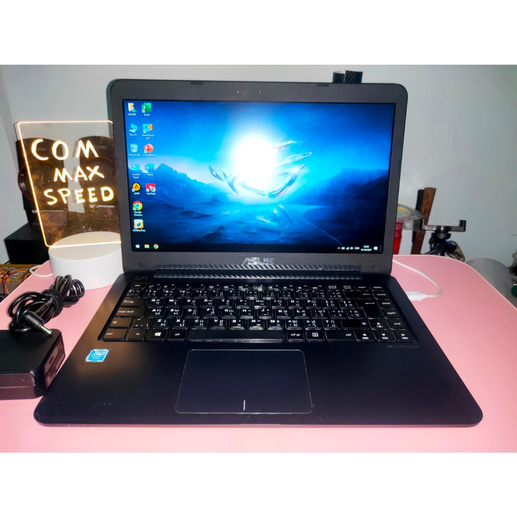 โน๊ตบุ๊ค ASUS E402S ซีพียู INTEL N3050 แรม 2GB HDD 320GB การ์ด INTEL HD ...