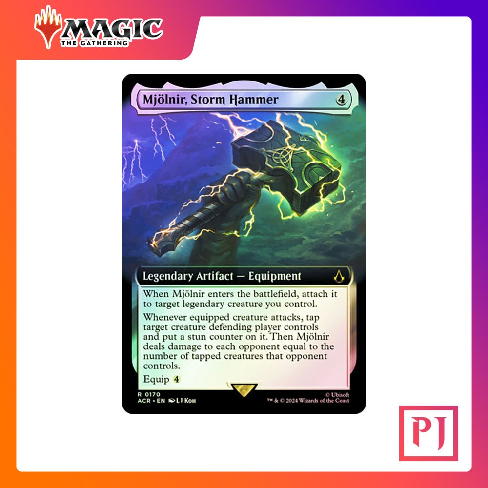 [MTG] Mjolnir, Storm Hammer (Extended Art) [ACR] [ARTIFACT] [RARE ...