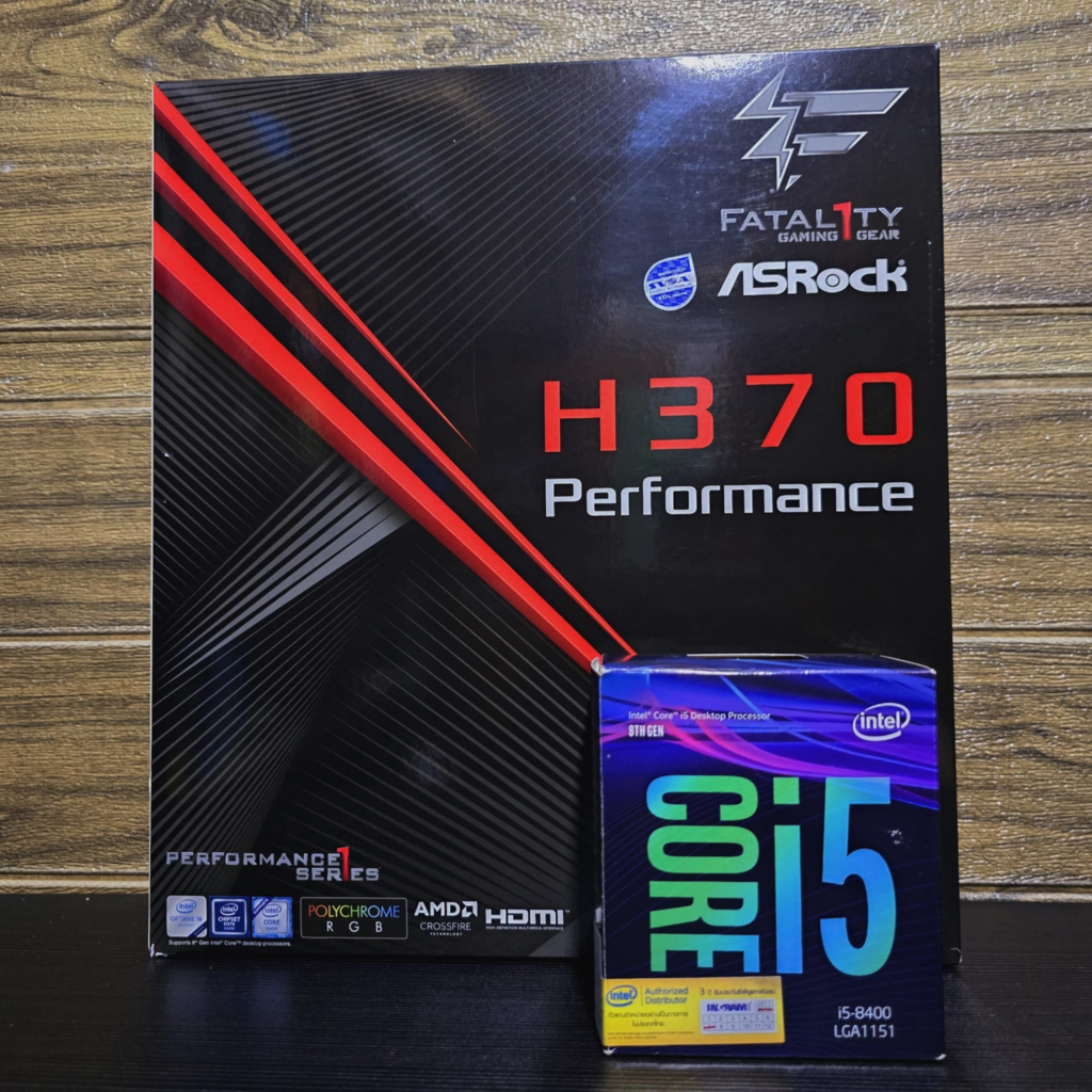 CPU INTEL CORE I5 8400 (Intel UHD Graphics 630) + ASROCK FATAL1TY H370 ...