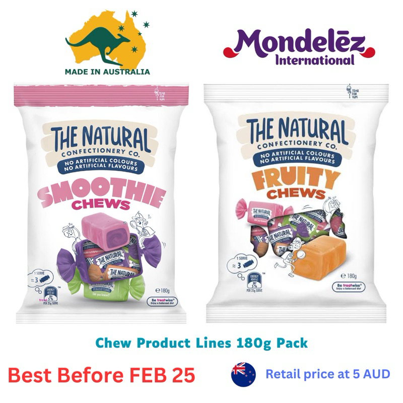 The Natural Smoothie Chews or Fruity Chew (180g)(BBF MAR 25) | Shopee ...