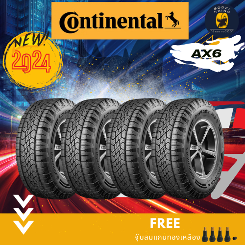 รวมยางรถยนต์ขอบ 16,17 CONTINENTAL รุ่น CrossContact AX6 ยางใหม่ปี 2024 (ราคาต่อ 4 เส้น) แถมฟรี ...