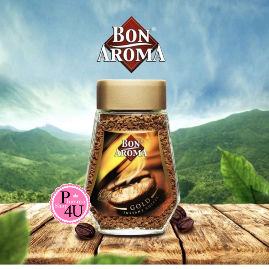 แท้100% กาแฟ Bon Aroma 200 กรัม บอน อโรม่า Gold Espresso instant Coffee ...