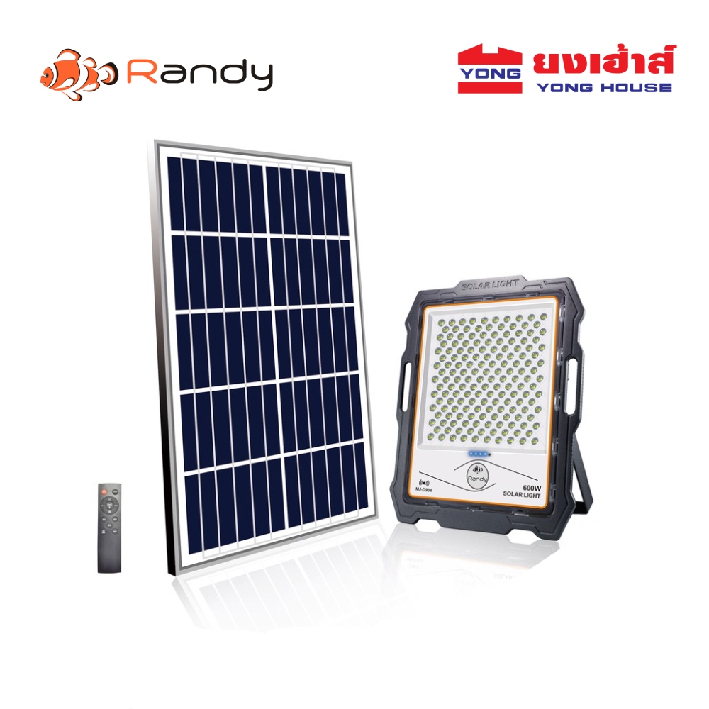 โค้ดลด !! Randy LED Solar Light SLIM แอลอีดี สปอร์ตไลท์ LED โซล่าเซลล์ ...