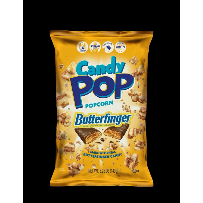 Candy Pop Butter Finger Popcorn 149 g. แคนดี้ป๊อปบัตเตอร์ฟิงเกอร์ป๊อปค ...
