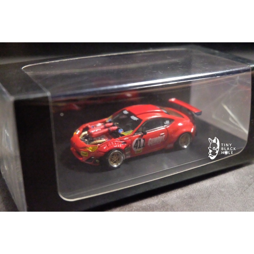 1/64 DCM Toyota GT4586 Toyota GT86 Ferrari 458 #411 Red Modified ...