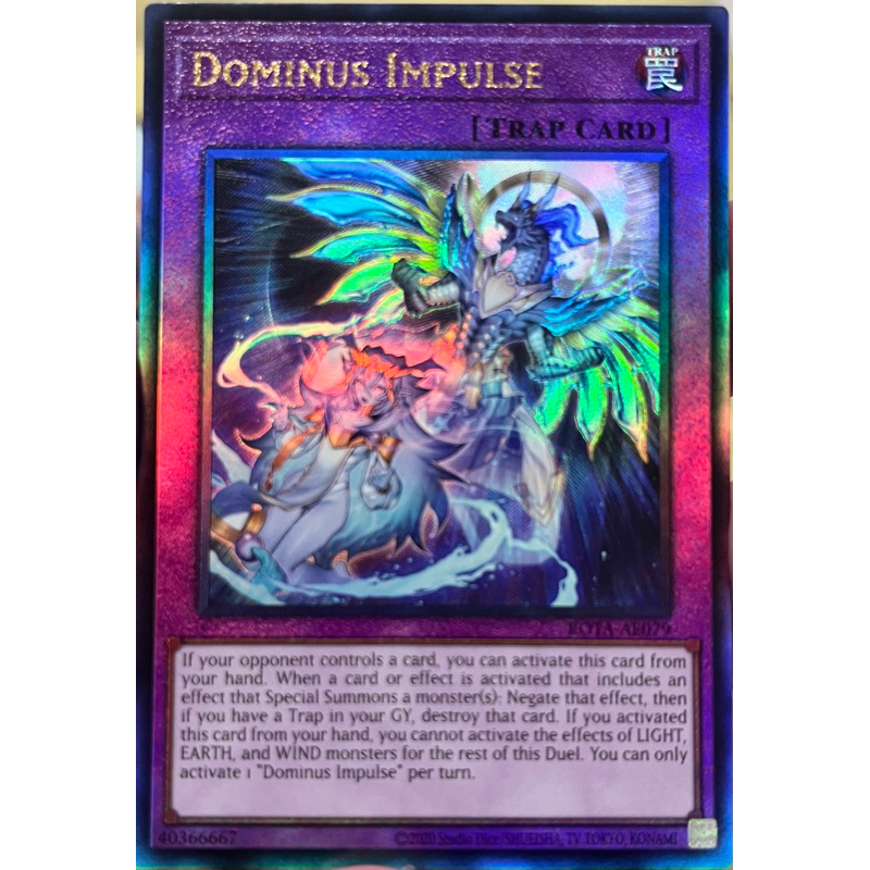 Yugioh Asia-Eng [ROTA-AE079] Dominus Impulse (Ultimate Rare) การ์ดยูกิแท้ถูกลิขสิทธิ์ | Shopee ...
