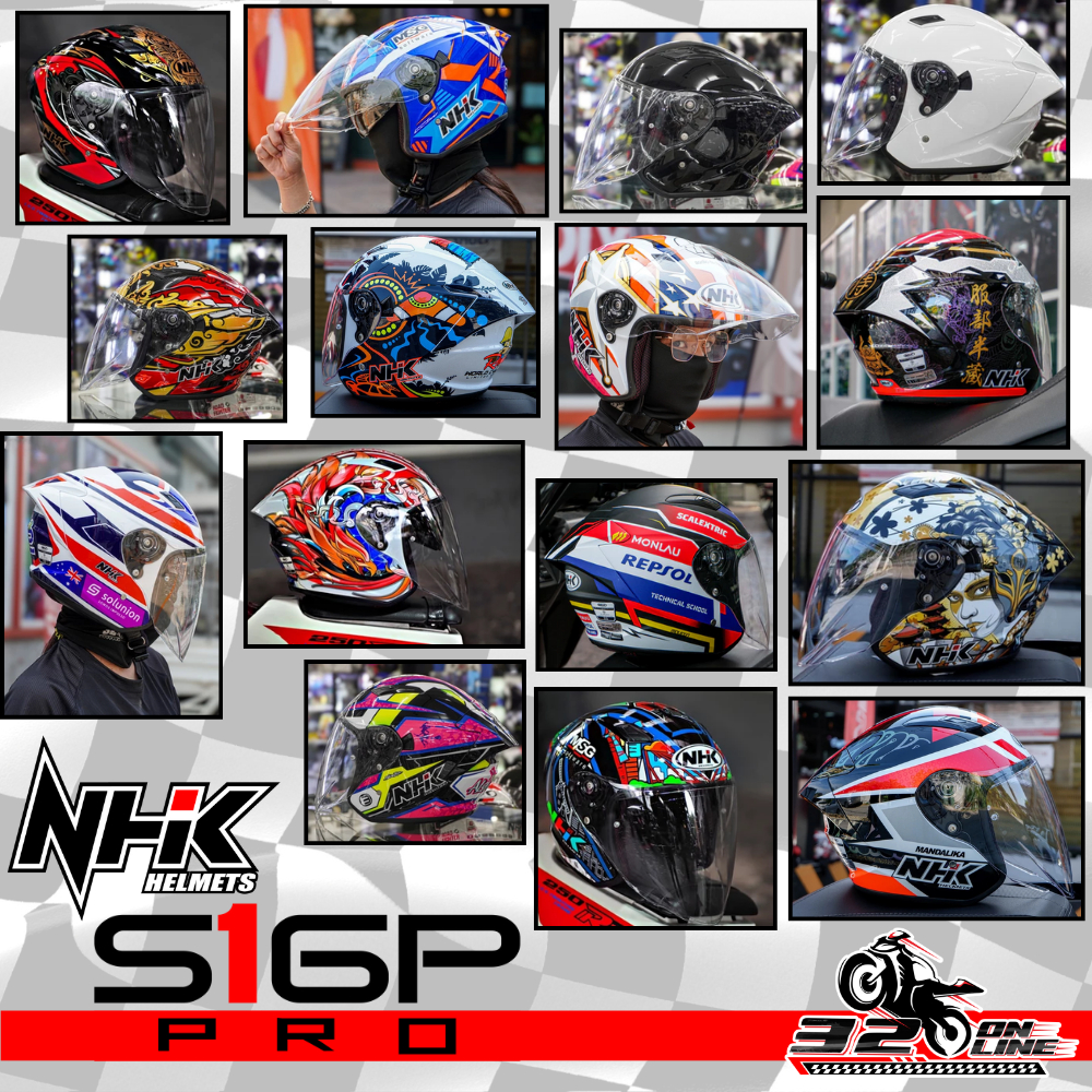 หมวกกันน็อคครึ่งใบ NHK รุ่น S1 GP PRO !! 320SP.online | Shopee Thailand