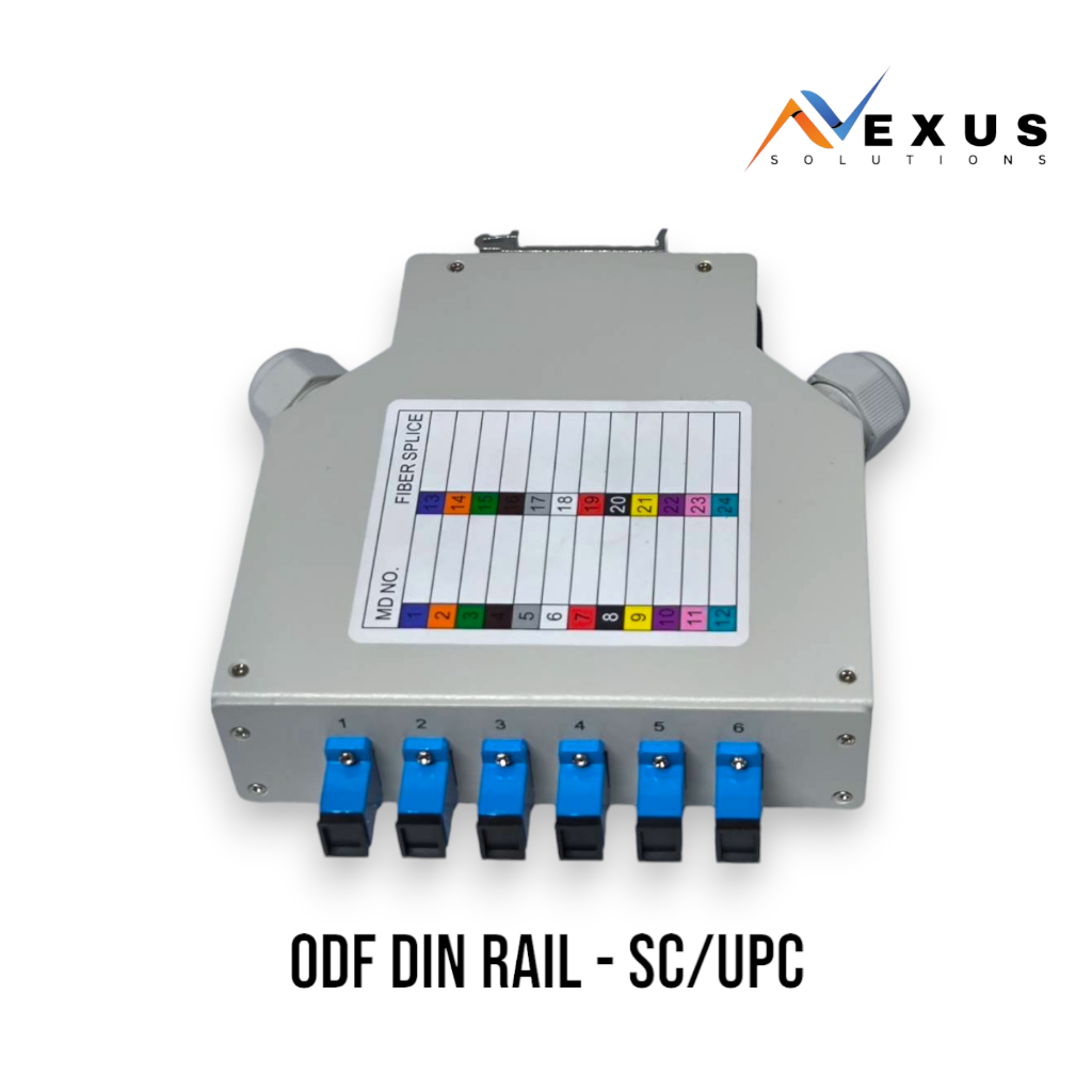 6 Core DIN rail mounted fiber optic terminal box+SC Adapter Single-mode ...