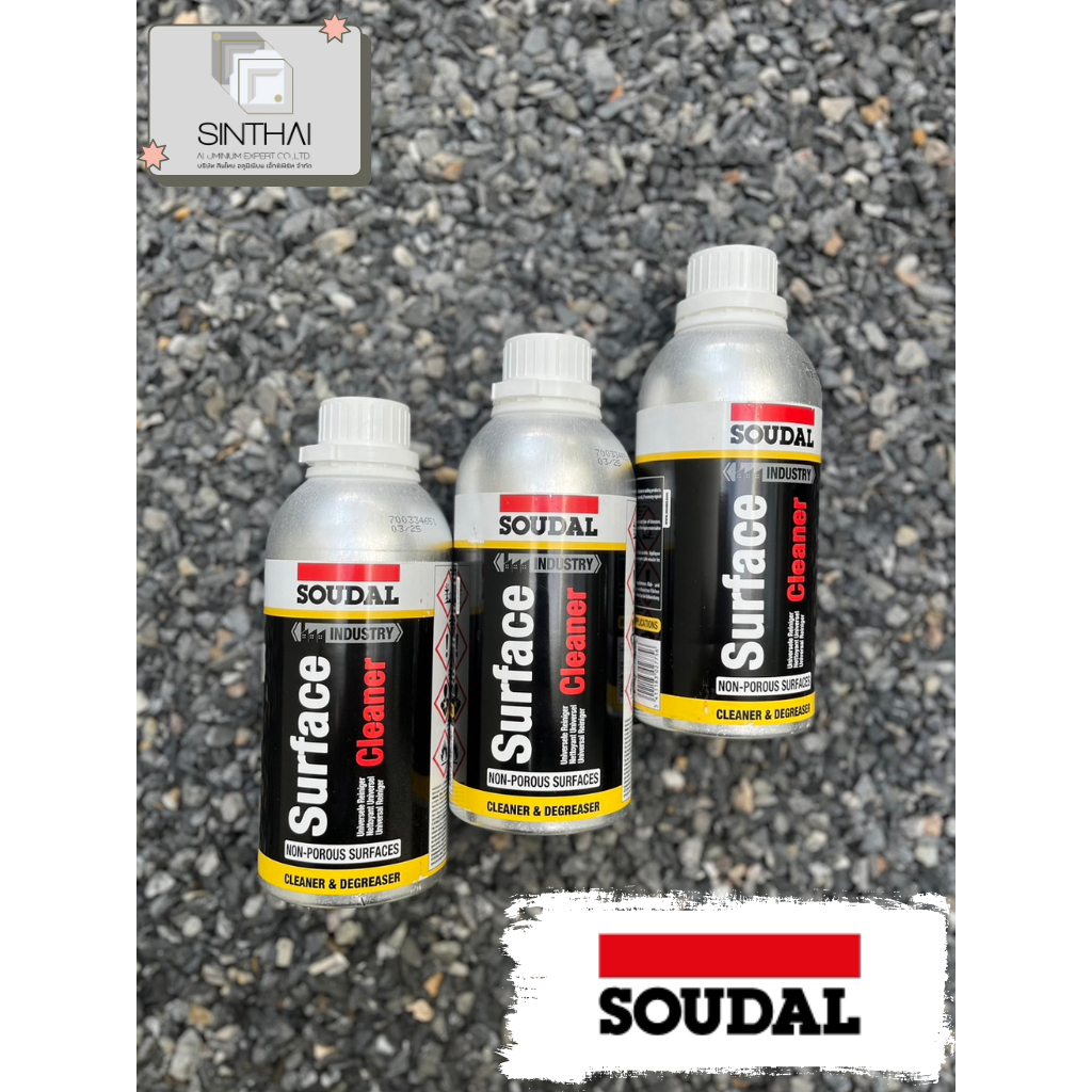 น้ำยาเช็ดผิวอลูมิเนียม Surface Cleaner SOUDAL | Shopee Thailand