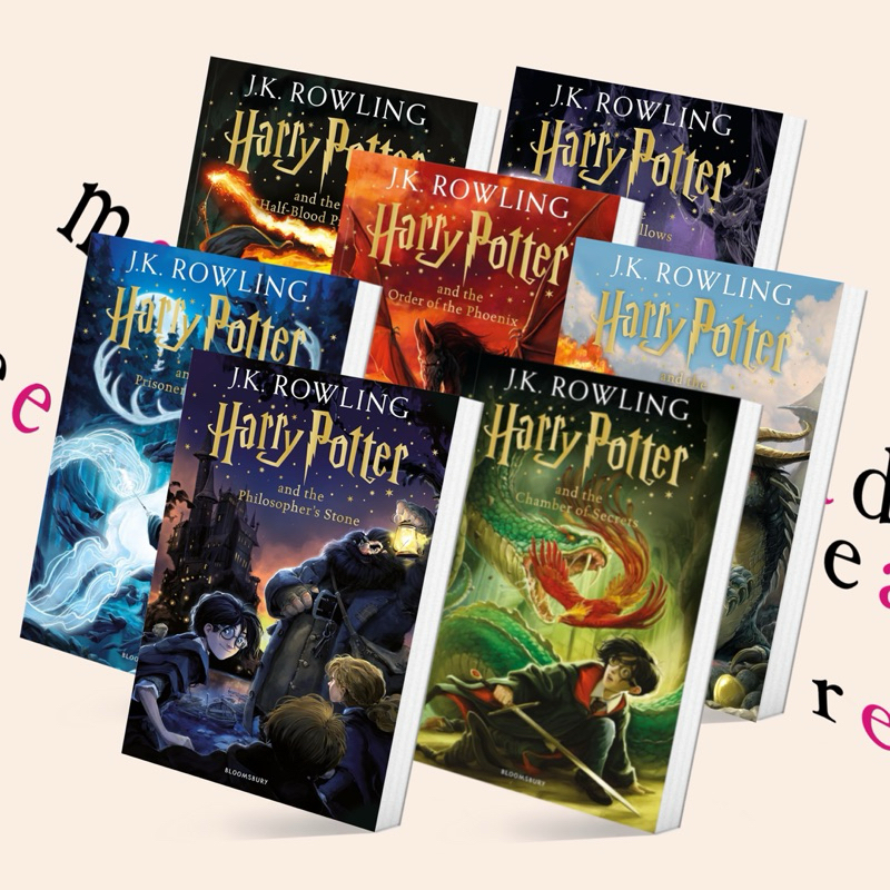 Harry Potter (BOOK 1-7) by J.K. Rowling (หนังสือภาษาอังกฤษ) | Shopee ...