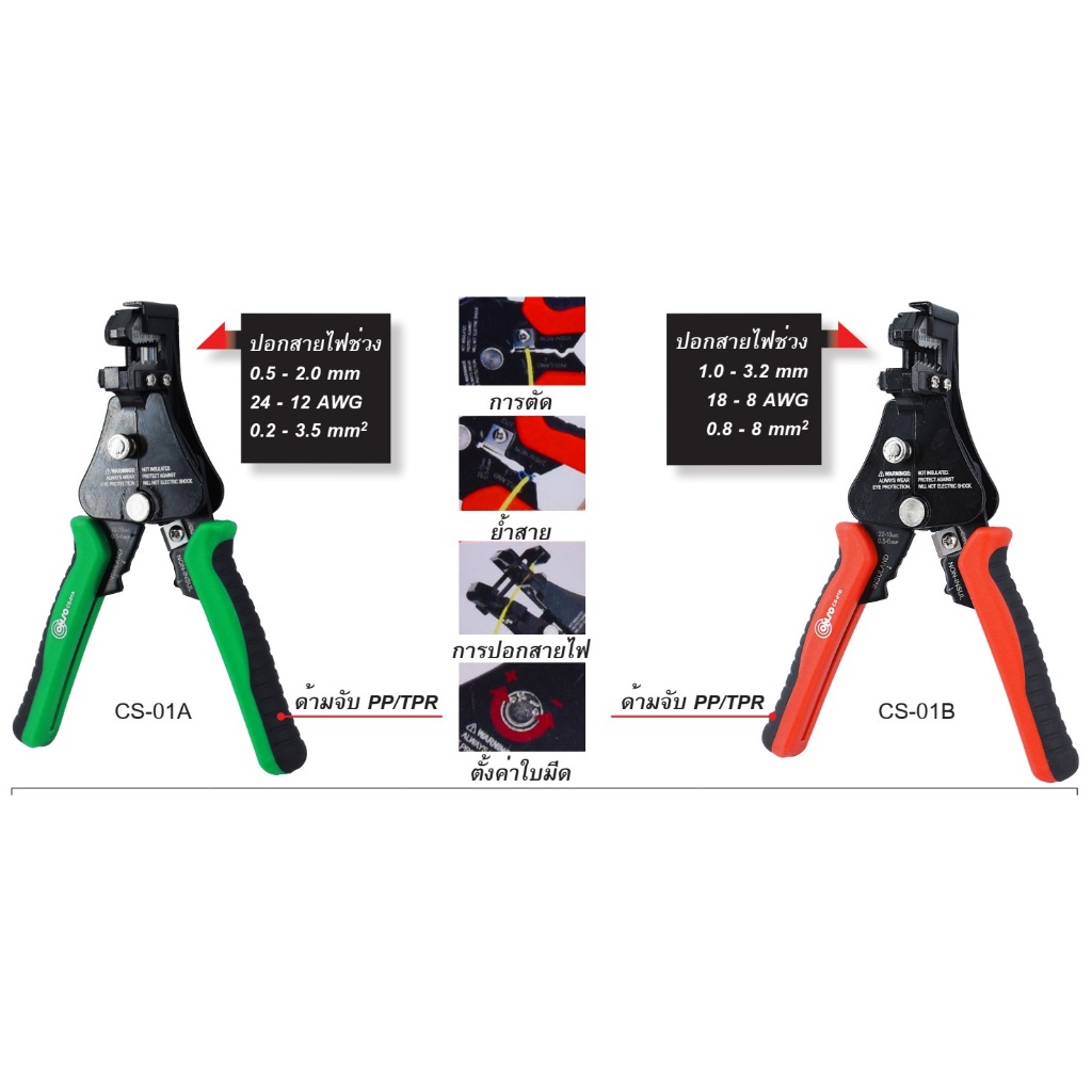 CONSO คีมปอกสายออโตเมตริก ขนาด 7" CONSO รุ่น CS-01 B และรุ่น CS-01A ...