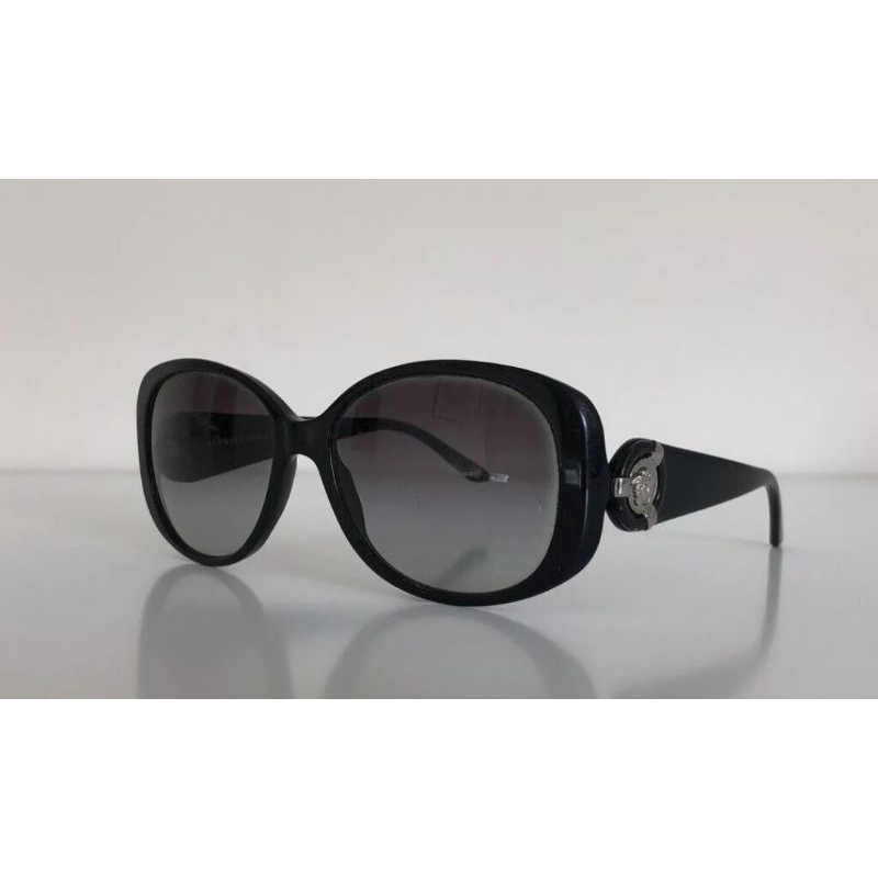 Versace MOD 4221 GB1/8G Oval Black Gray Medusa Sunglasses 58-16-135 ...