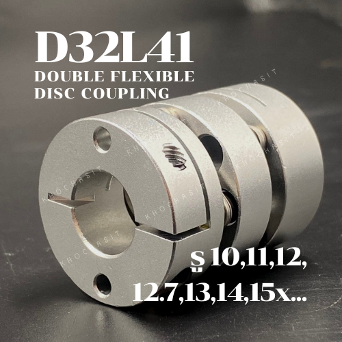 D32 L41 Size 10,11,12,12.7,13,14,15x....mm คัปปลิ้งไดอะเฟรมคู่ ...