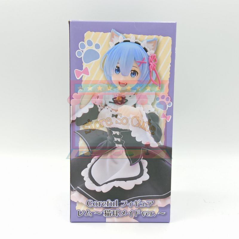 Coreful Figure Re.zero Rem Maid cat ver. งานแท้นำเข้าจากญี่ปุ่น ...