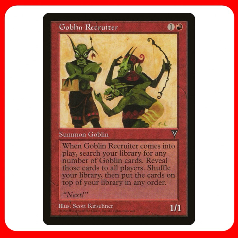 [MTG] Goblin Recruiter [VI] [RED] [UNCOM] [NORMAL] [ENG] (การ์ดเมจิค ...