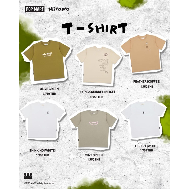 (พร้อมส่ง) ของแท้ 100% Hirono Fashion and Lifestyle T-SHIRT | Shopee ...