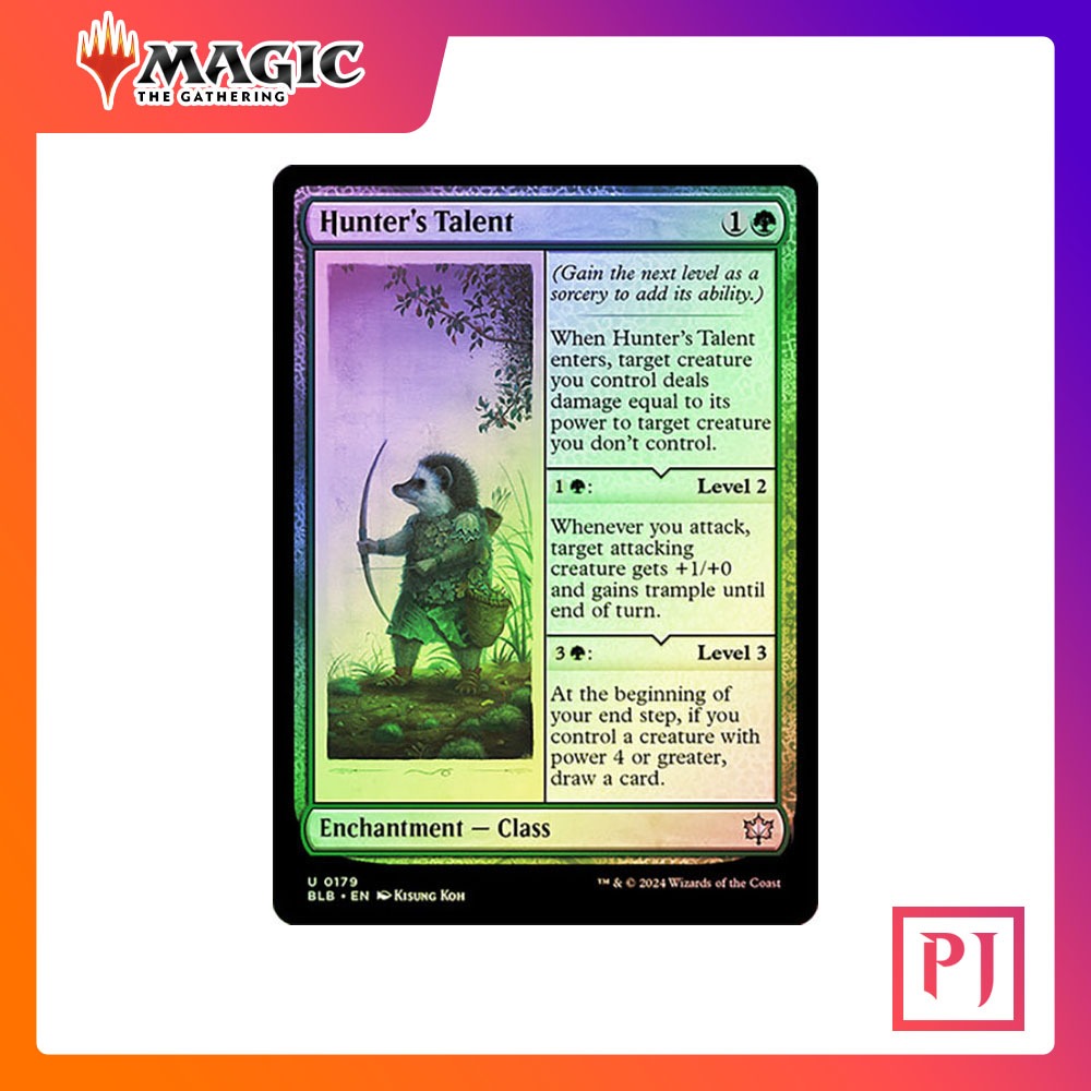 [MTG] Hunter's Talent [BLB] [GREEN] [UNCOM] [FOIL] [ENG] (การ์ดเมจิค ...