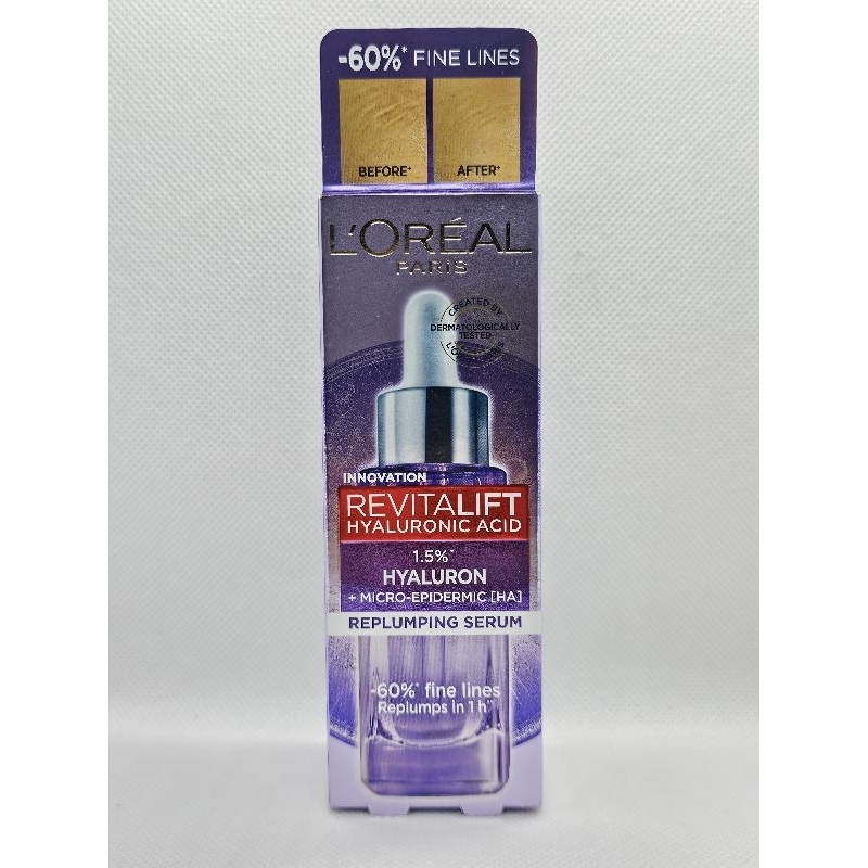 [ของแท้ ป้ายไทย] L'Oreal Revitalift 1.5% Hyaluron Replumping Serum 30 ...