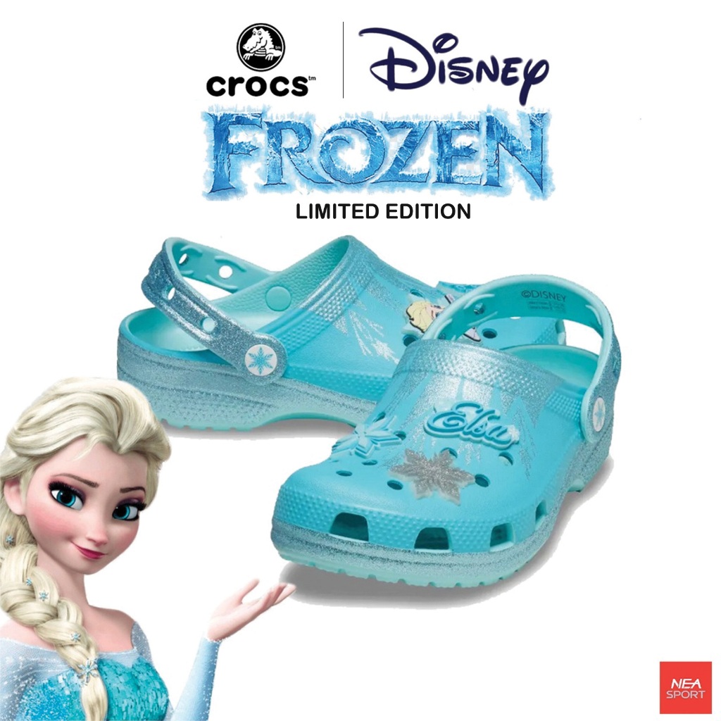 [ลด30% เก็บโค้ด 2509FASHDD] CROCS Kid's Classic Frozen Elsa Clog ...