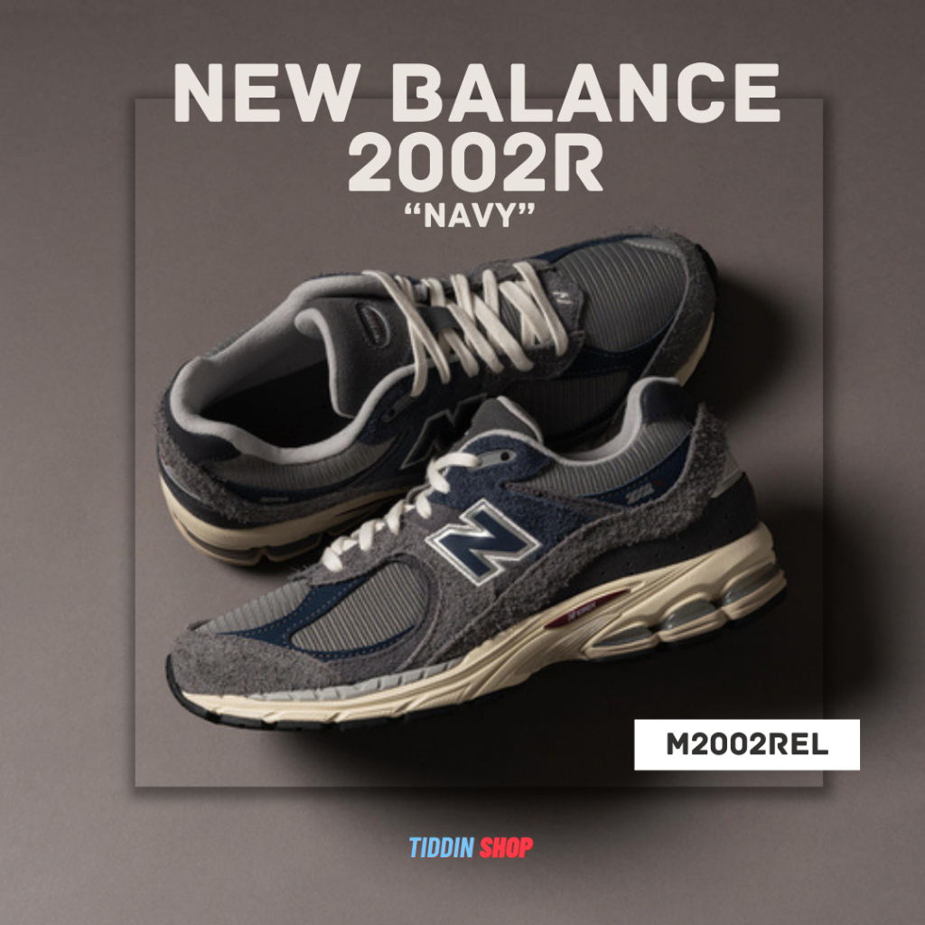 รองเท้าลำลอง รองเท้าผ้าใบ NEW BALANCE 2002R 'NAVY' [ลิขสิทธิ์แท้ / ป้าย ...