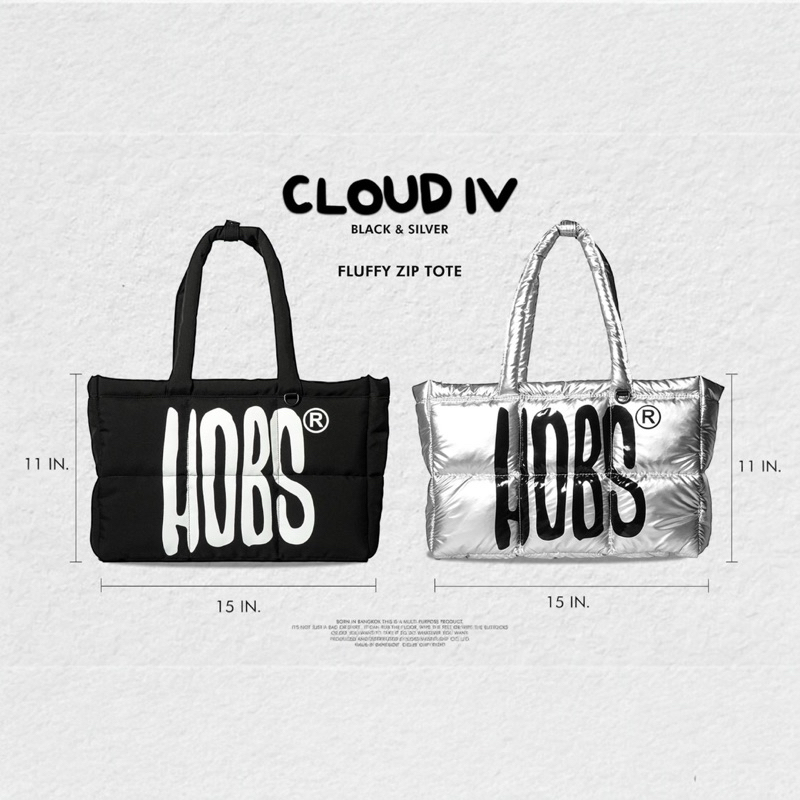 **ส่งฟรี** กระเป๋า Hobs | Cloud 4 (Fluffy Zip Tote) | Shopee Thailand