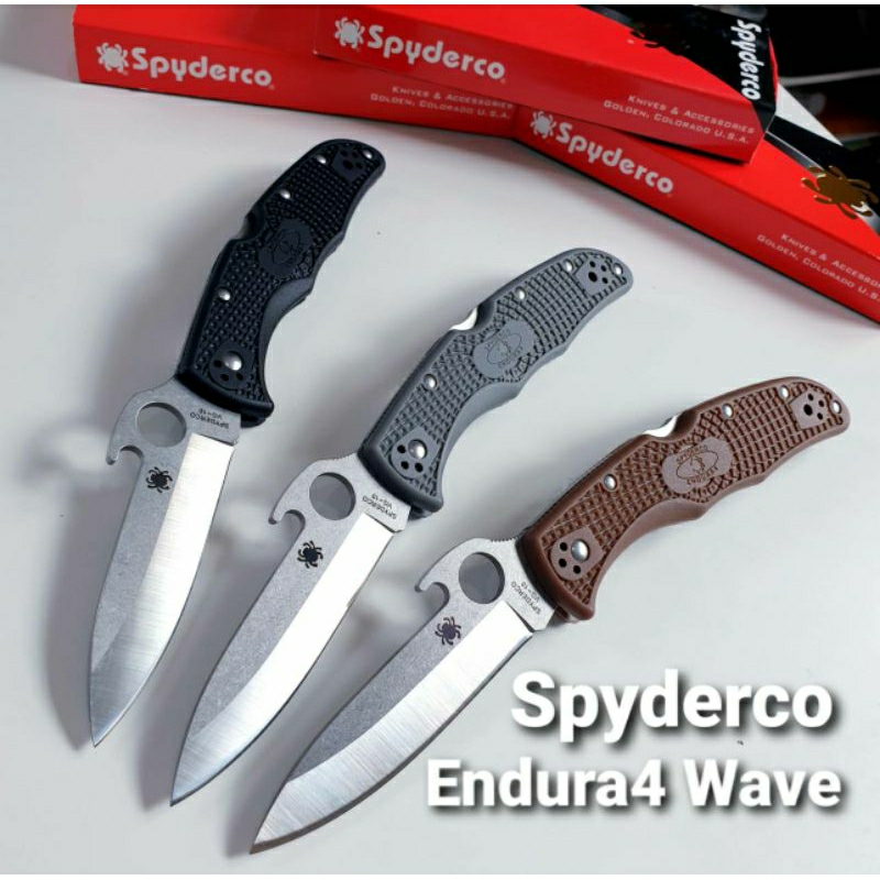 มีดพับขนาดกลาง Spyderco Endura4, Wave (C10) | Shopee Thailand