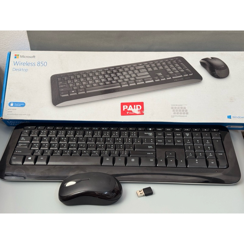 ชุดคีย์บอร์ด เมาส์ Microsoft Wireless 850 Desktop มือสอง | Shopee Thailand