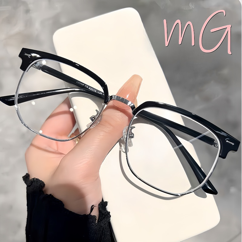 [จัดส่งในกทม]สายตาสั้น แว่นกรองแสง เลนส์BlueBlock กรองแสงสีฟ้าจากคอมมือถือ100% สำหรับผู้ชาย ...