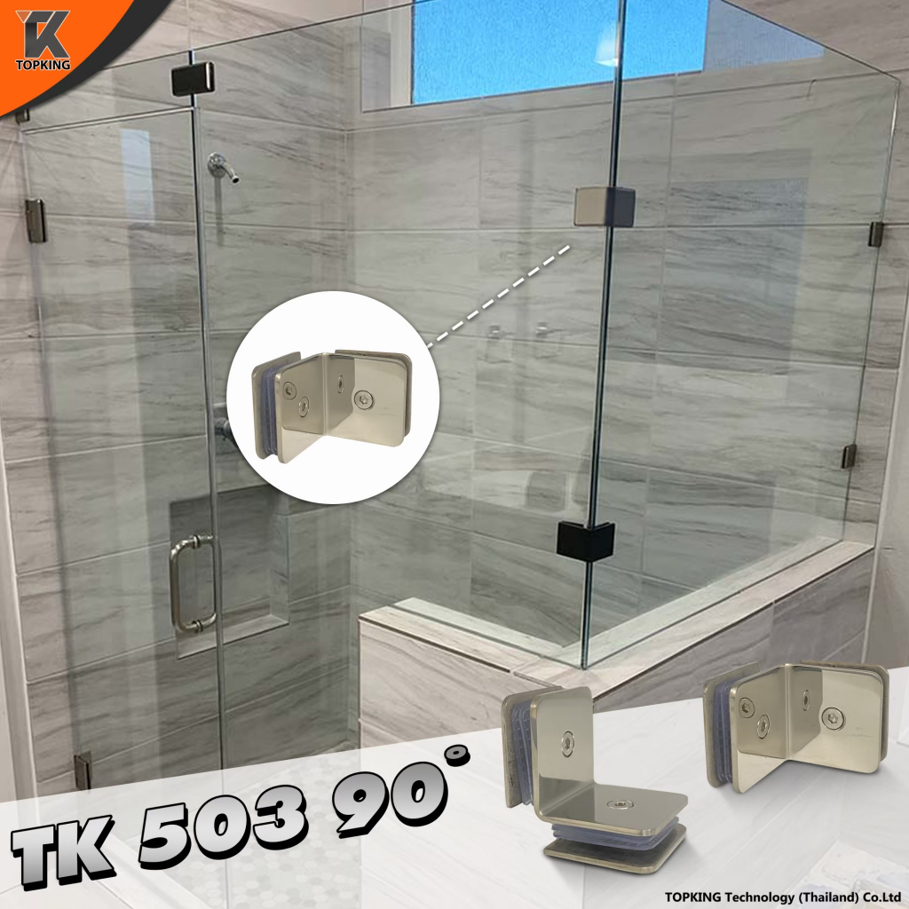 ตัวหนีบกระจก Stainless 304 ตัวยึดหนีบประตูกระจกบานเปลือย ตัวหนีบกระจก ...