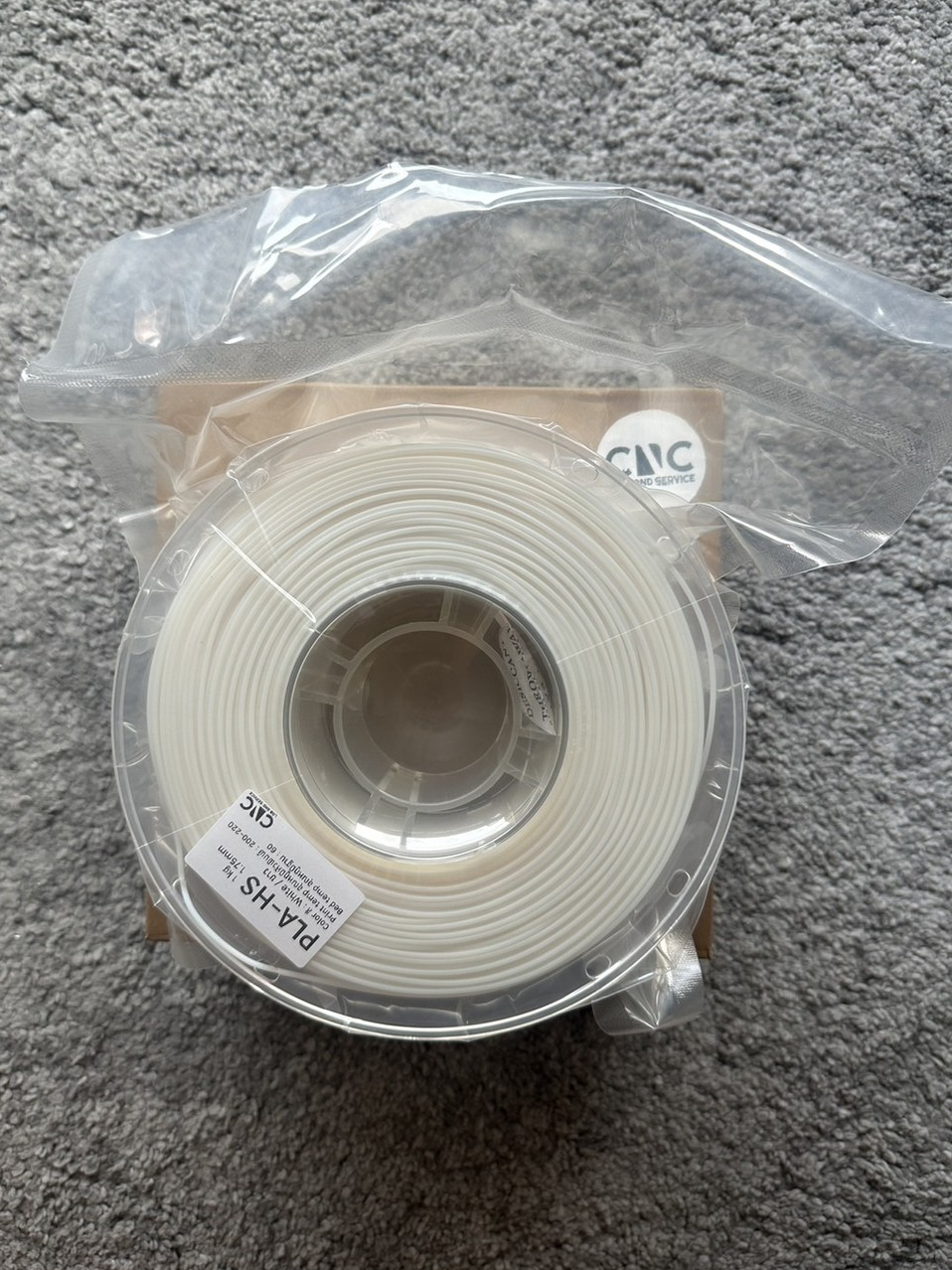 CNC Filament PLA HS 1.75mm 1KG เส้นใยพลาสติก ใช้กับเครื่องพิมพ์ 3D ...