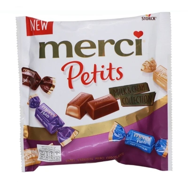 Merci Petits Milk and Cream chocolate เมอร์ซี่ มิ้ลค์แอนด์ครีม | Shopee ...