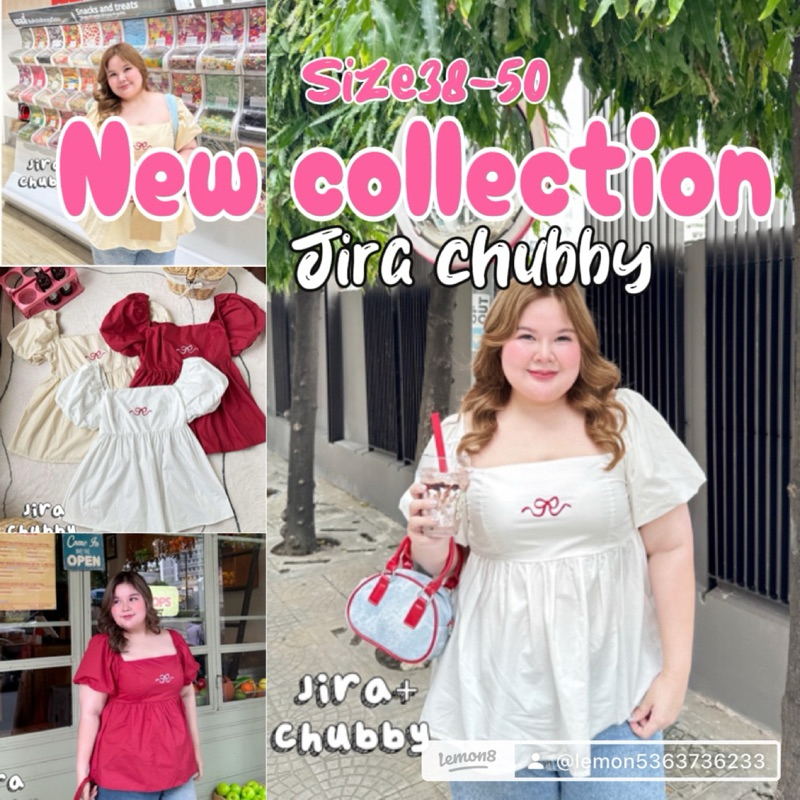 🍒PLUSSIZE 🍒 เสื้อผ้าปักโบว์แขนบอนลูนสาวอวบอ้วน (size 38-52)จัดโปร 3วันเท่านั้น | Shopee Thailand