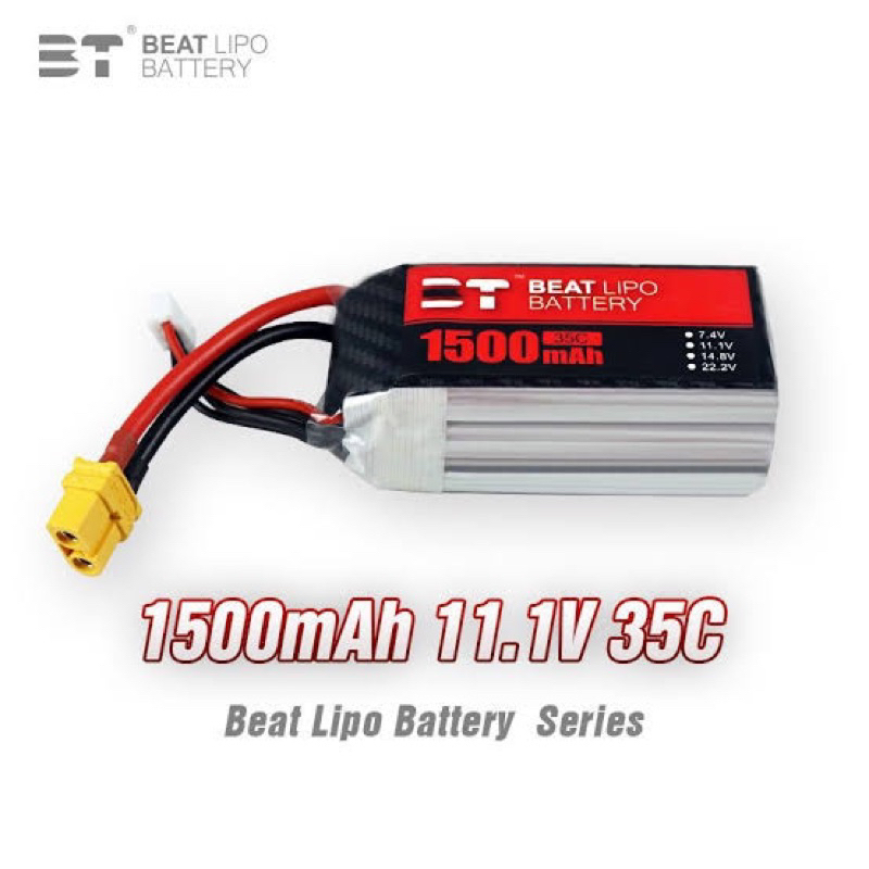BT lipo 3s 11.1V 1500mAh 35C (XT60) ถึก ทน คุ้ม! | Shopee Thailand