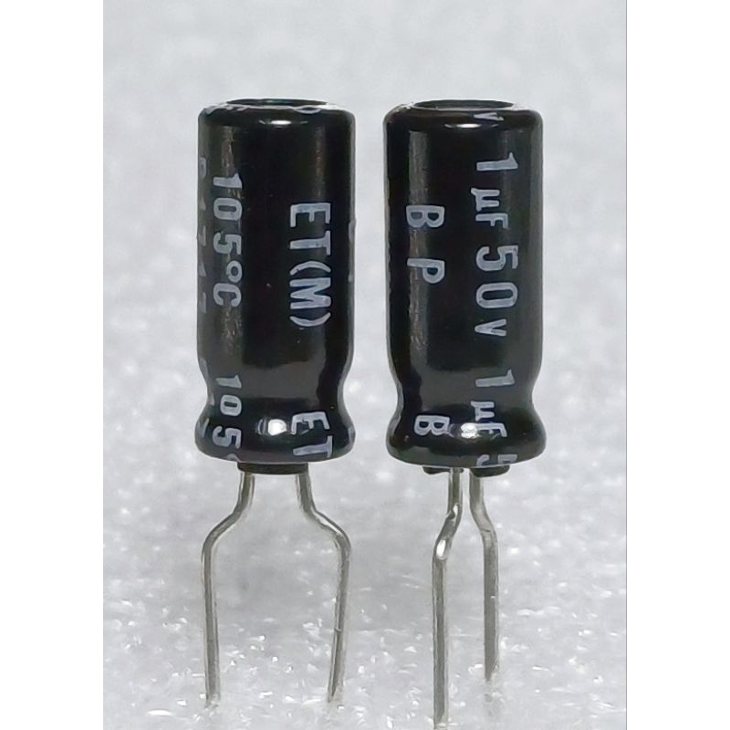 Nichicon ET BP 1uf 50v Bipolar Capacitor bipolar bp คาปาซิเตอร์ ตัวเก็บ ...