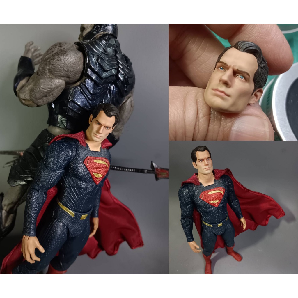 henry cavill head superman 1/10 for mcfarlane toys ( normal ) shipp ...