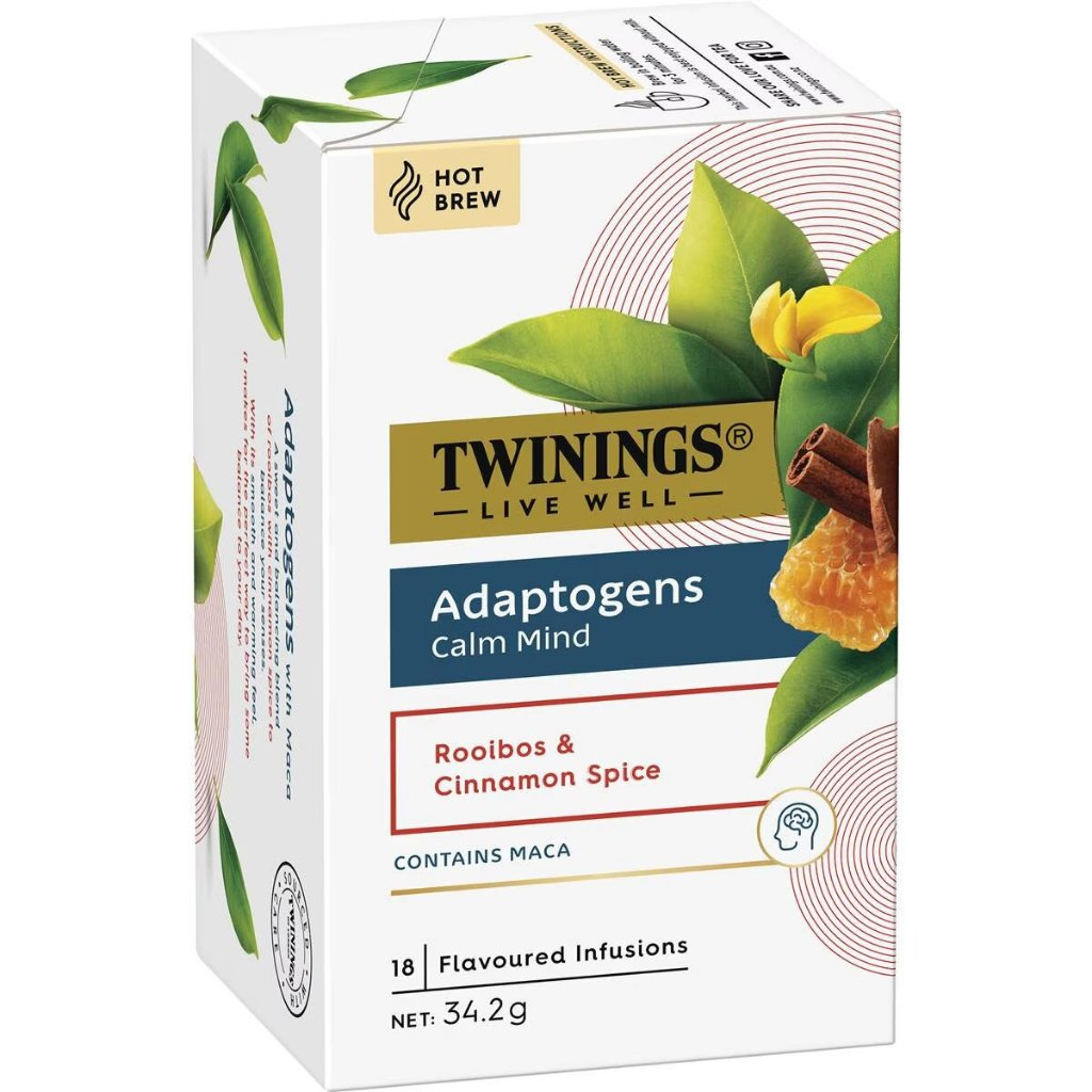 Twinings Live Well Adaptogens Calm Mind Tea Bags 18 Pack/ ชา ทไวนิงส์ ...