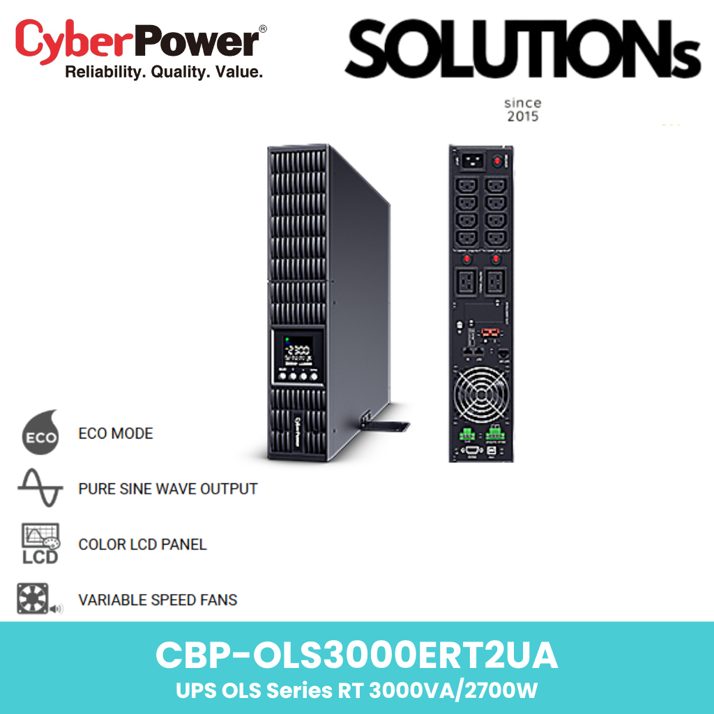 CyberPower UPS OLS RT OLS3000ERT2UA (เครื่องสำรองไฟฟ้า) 3000VA/2700W ...