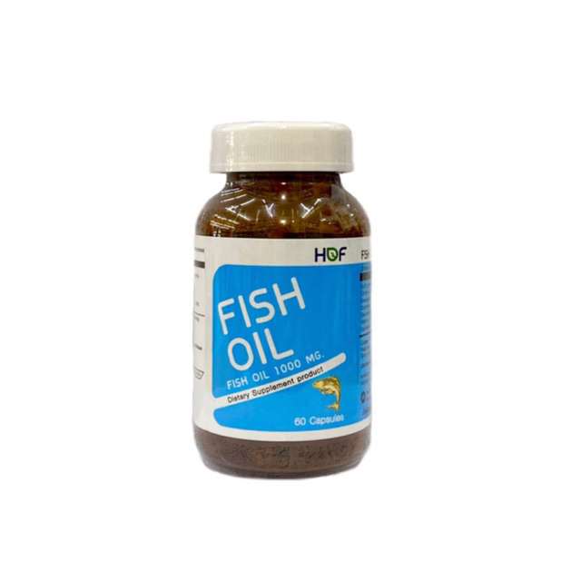 Hof fish oil 1000 mg. (น้ำมันปลา) 60 แคปซูล | Shopee Thailand